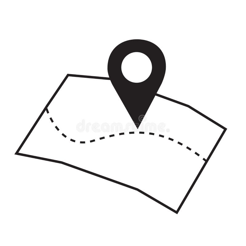 Pinpoint on Map Icon Geolocation Navigation Gps Sign Vector ...