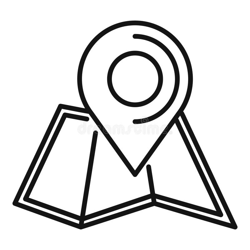 Pinpointing the Location on a Map Stock Vector - Illustration of ...