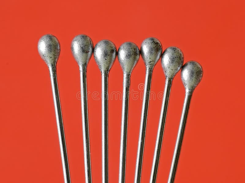 Row Small Silver Metal Pins Stock Photos - Free & Royalty-Free Stock ...