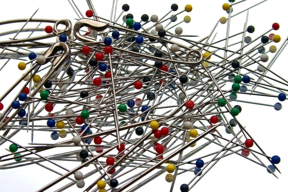Pins stock image. Image of bind, needles, tailor, fasten - 63749