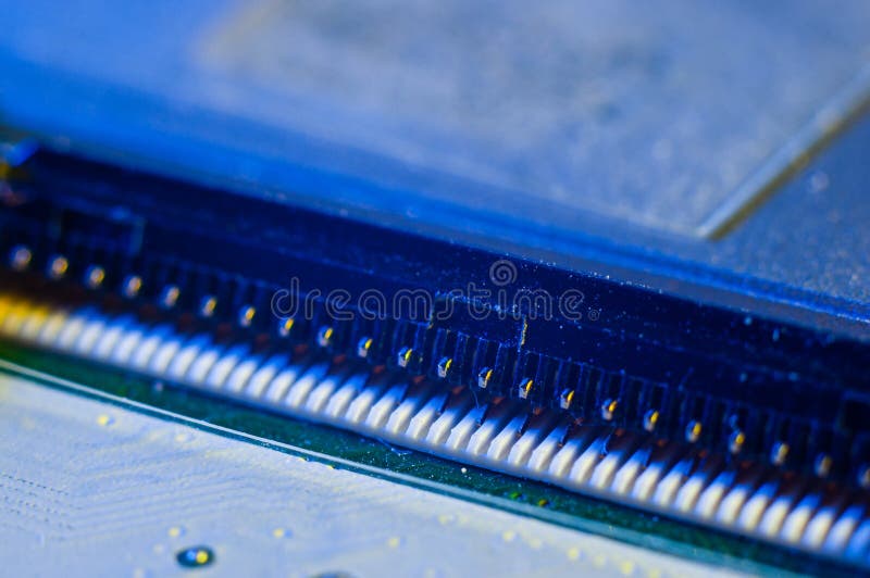 Pins for Connecting To a Printed Circuit Board Close-up Stock Photo ...