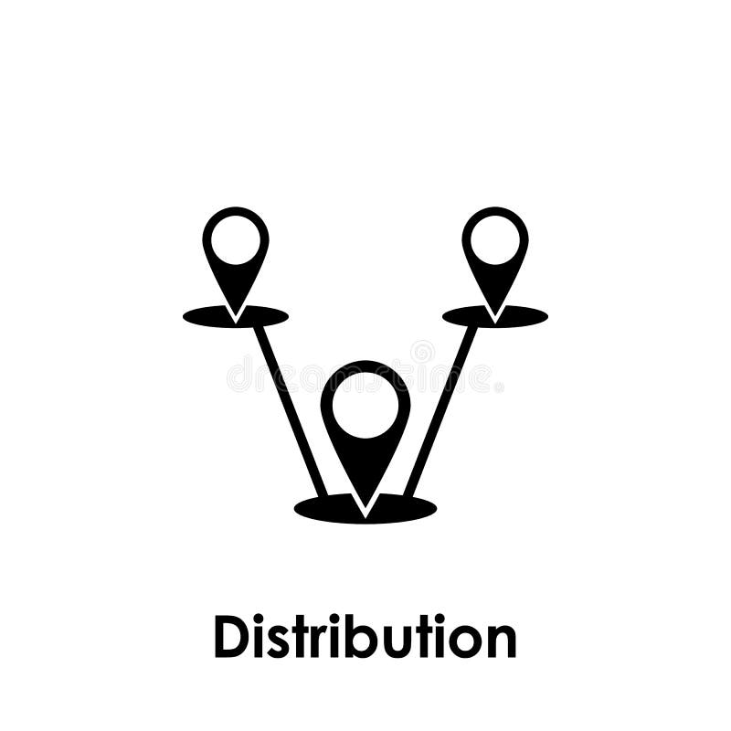 Distribution Icon. Monochrome Style Design from Blockchain Icon ... Distribution Icon. Monochrome Style Design from Blockchain Icon ...