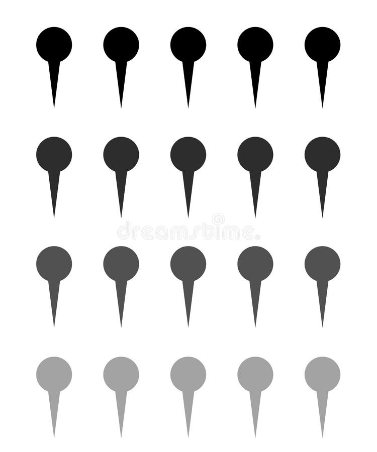 Pins for Maps, Location Symbol, Road Marker and Travel Place Direction ...