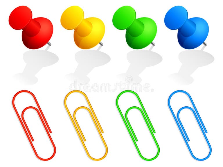 Paper Clips Collection Stock Illustrations – 1,338 Paper Clips ...