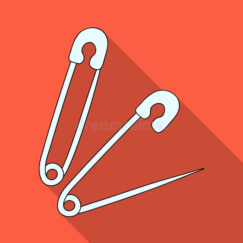 Pins for Sewing.Sewing or Tailoring Tools Kit Single Icon in Flat Style ...