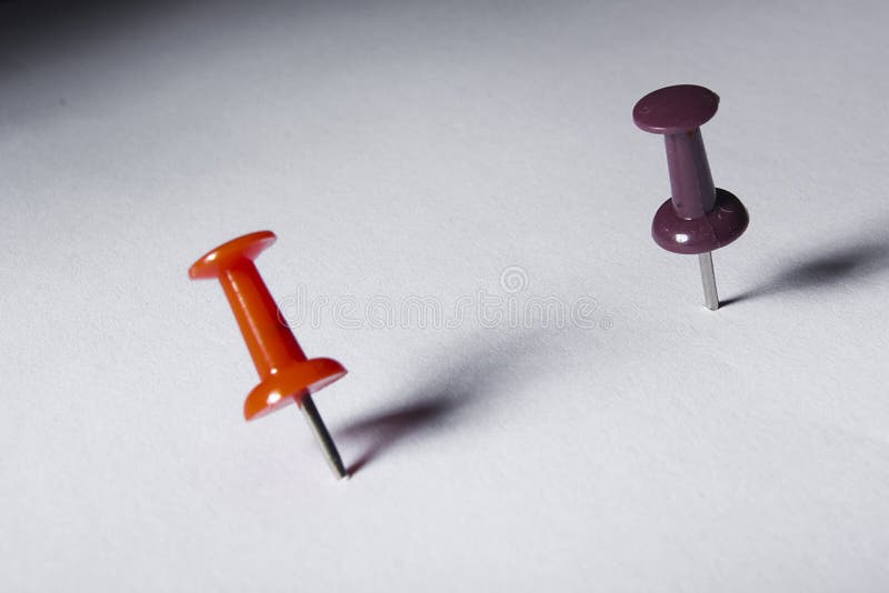 Pins Stuck into a Blank Sheet of Paper Stock Photo - Image of reminder ...