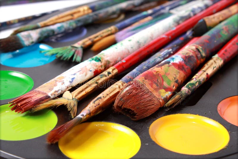 Pinsel stockbild. Bild von kreativität, lack, ausbildung - 15358297