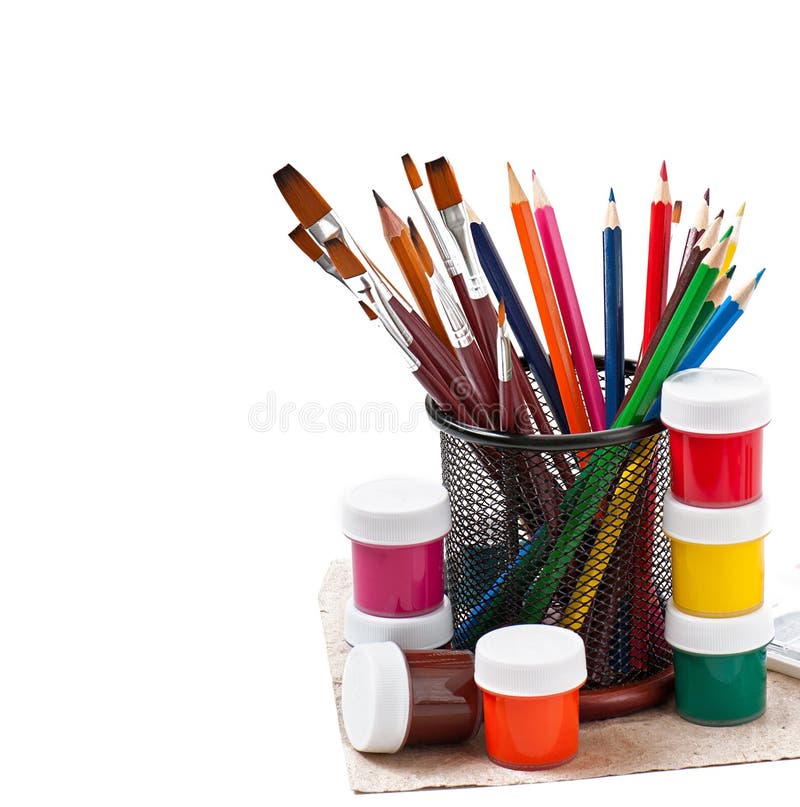 Lackpinsel stockfoto. Bild von segeltuch, maler, purpurrot - 23455840