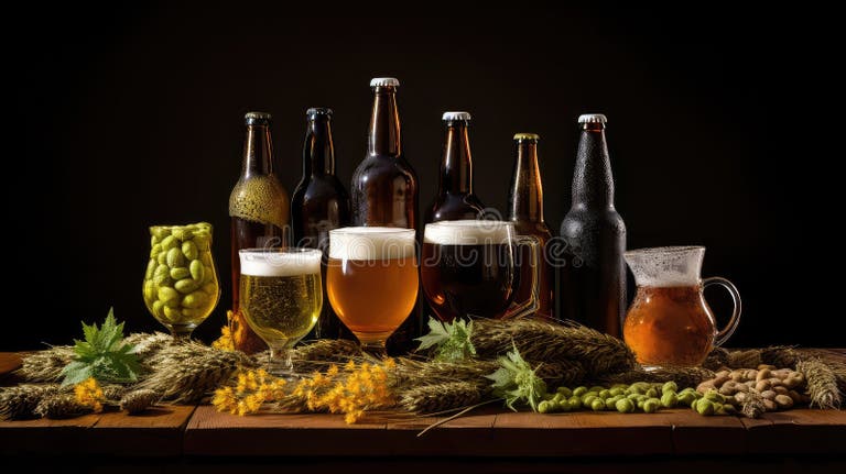 Pint beer bottle outline stock illustration. Illustration of beverage ...