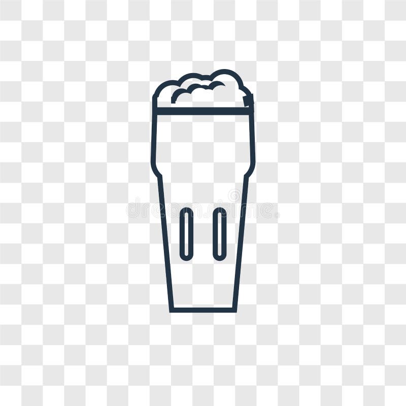 Pint of Beer Icon Vector Isolated on White Background, Logo Concept of ...