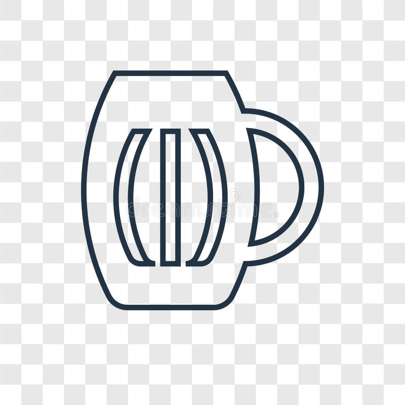 Pint of Beer Icon Vector Isolated on White Background, Logo Concept of ...