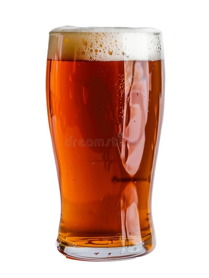 Pint of Beer, Cut Out, Isolated on Transparent Background. Stock Image ...