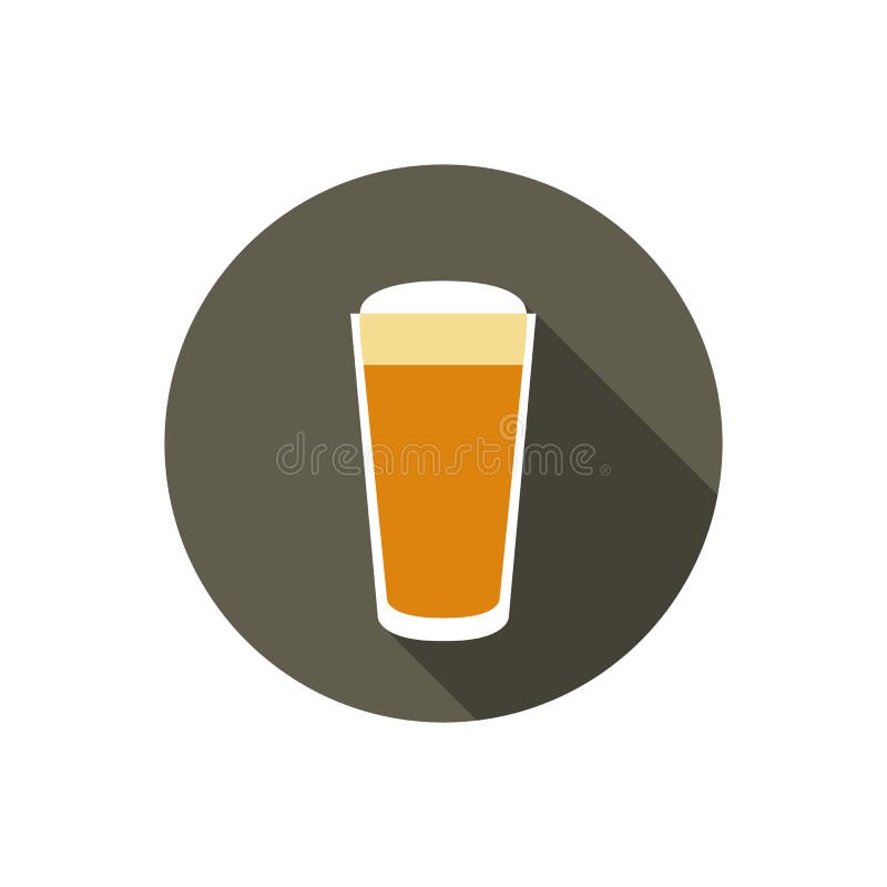 Pint of Beer Icon, Vector Illustration Stock Illustration ...