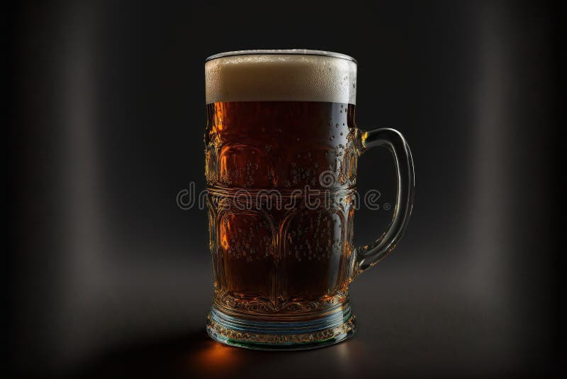 A Pint of Beer Standing on the Table Created with Generative AI ...