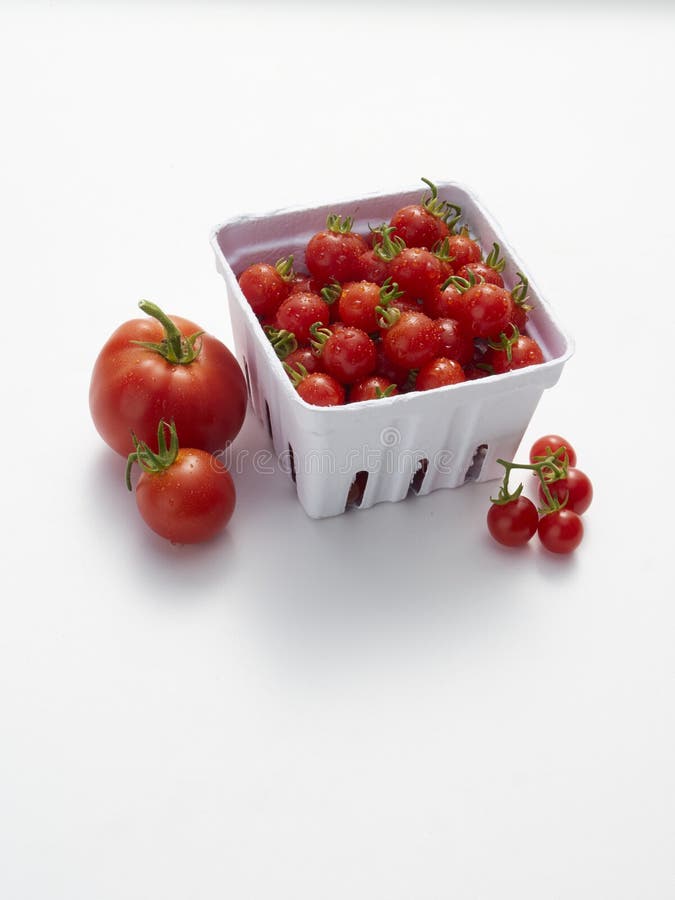 Pint of cherry tomatoes stock photo. Image of eating - 53289260