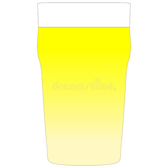 A pint of lager stock vector. Illustration of pint, pilsner - 11055940