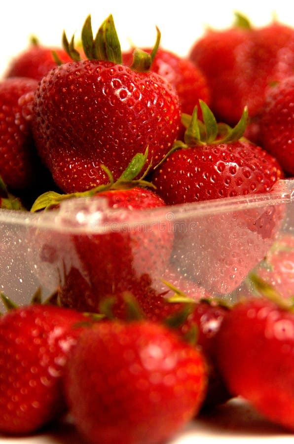 Pint of Strawberries stock image. Image of strawberry - 1083421