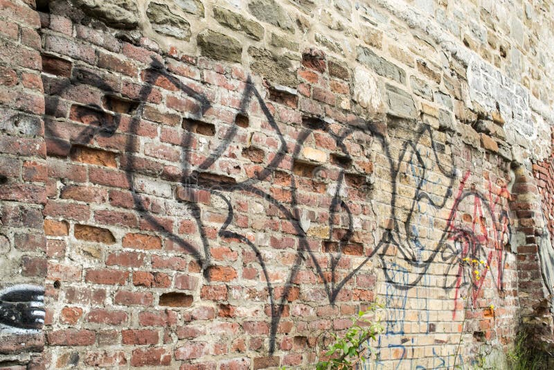 Pintada En La Ciudad De Quebec Imagen de archivo - Imagen de urbano ...