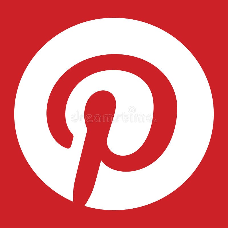 Pinterest Business Logo with Solid Background Editorial Image ...