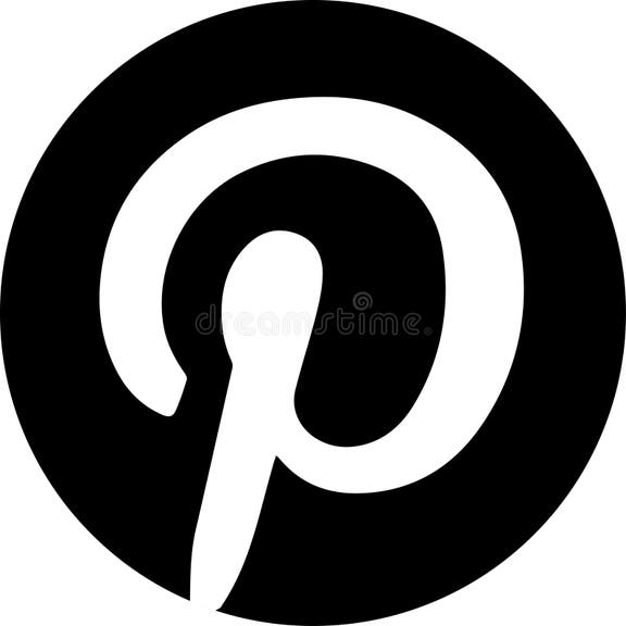 Pinterest Social Media Icon Vector Logos Editorial Image - Illustration ...