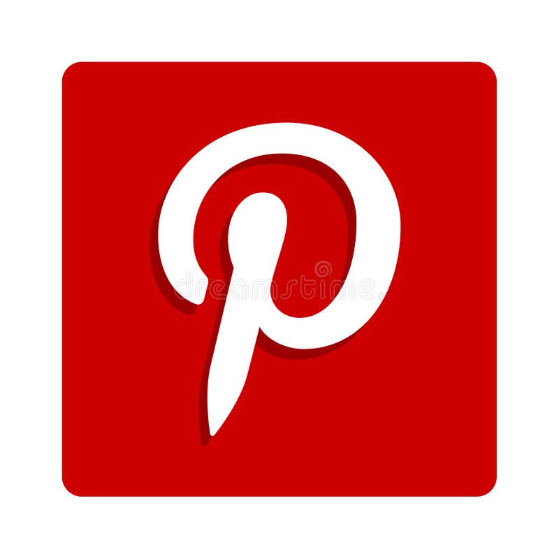 Pinterest Logo Icon Social Media Icon Element Vector on White ...