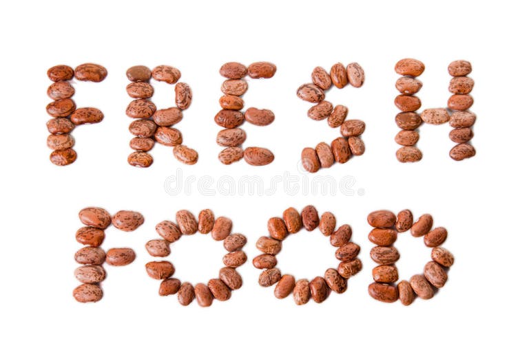 Pinto Beans Spelling FRESH FOOD Stock Photo - Image of calorie, pinto ...