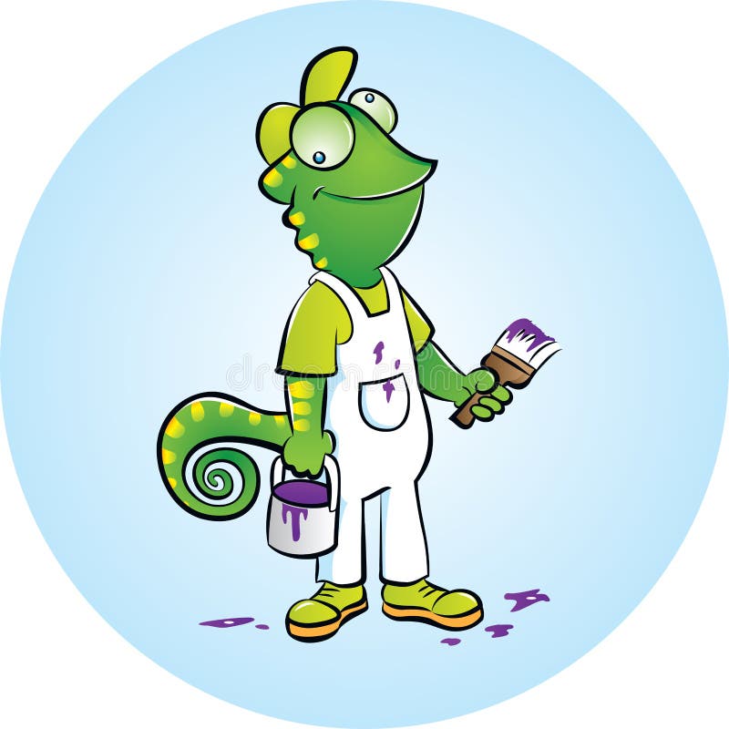 Pintor ilustración del vector. Ilustración de pintor - 551544