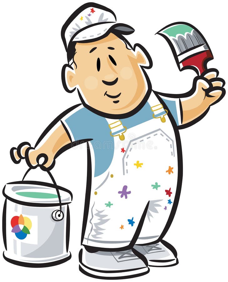 Pintor profesional ilustración del vector. Ilustración de pintor - 21780213