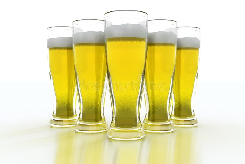 Pints of beer stock image. Image of closeup, drink, foam - 3100659