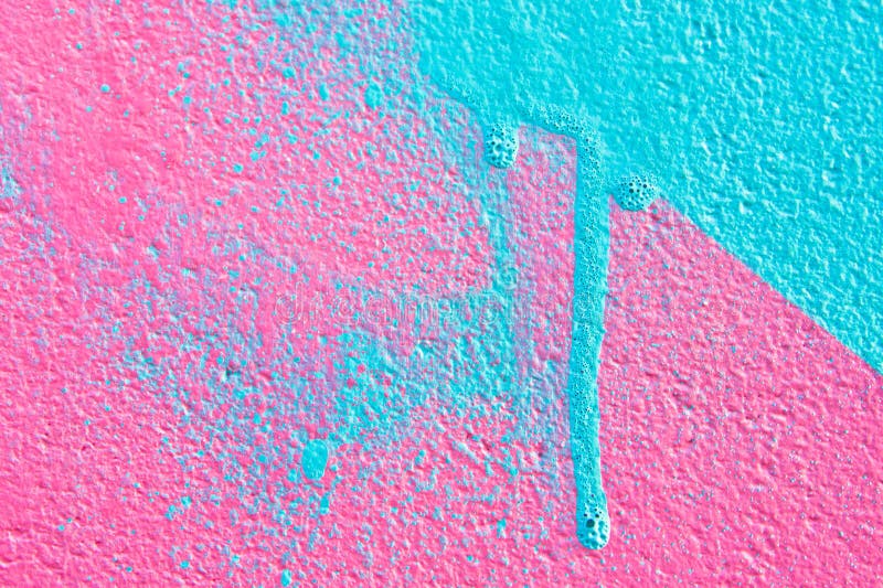 Pintura cor-de-rosa e azul foto de stock. Imagem de parede - 39175198