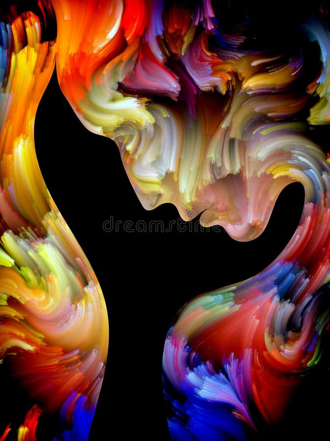 Pintura fresca stock de ilustración. Ilustración de identidad - 104638593