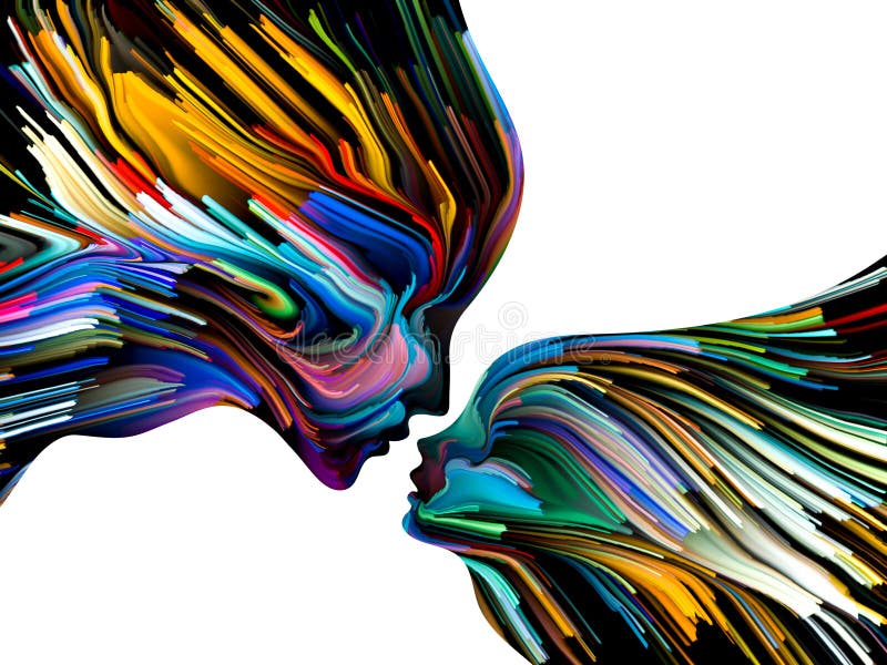 Pintura Metafórico Da Mente Ilustração Stock - Ilustração de menina ...