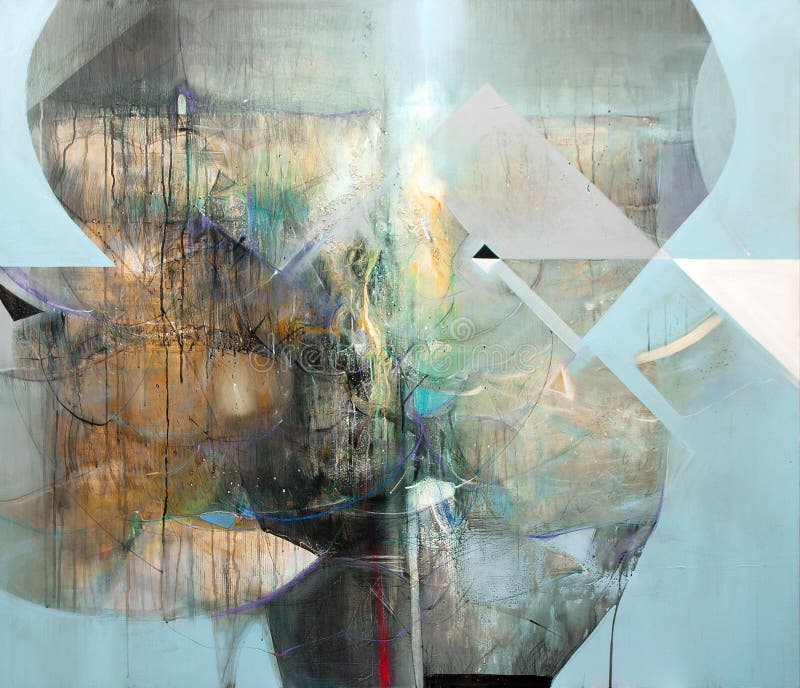 Pintura moderna ilustração stock. Ilustração de branco - 80407590