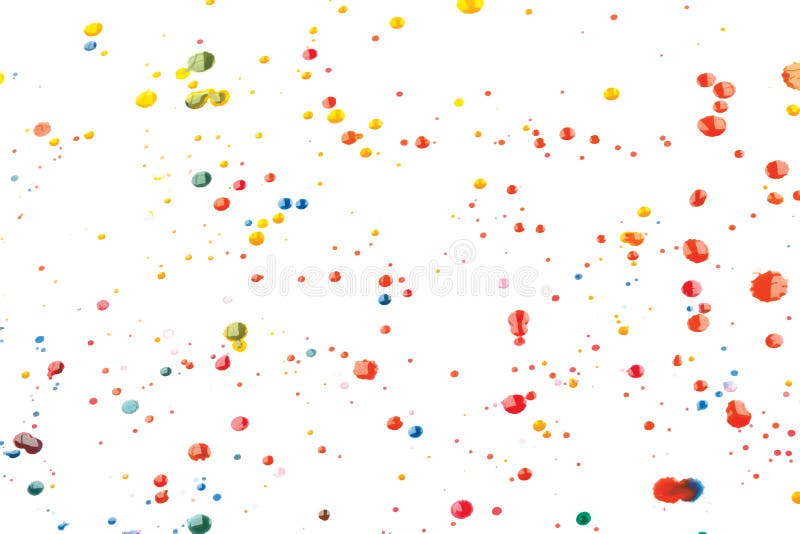 Pintura Multicoloured Splats Do Vetor E Gotas Ilustração do Vetor ...