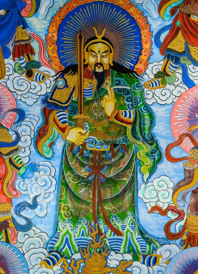 Arte Chino De La Pintura Mural Imagen de archivo - Imagen de templo ...