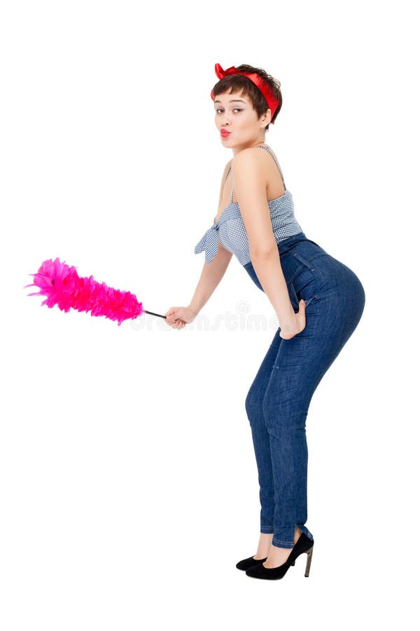 Pinup style woman stock image. Image of pose, model, looking - 19067911