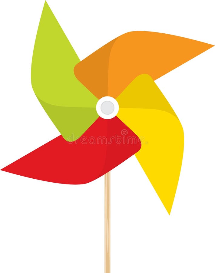Pinwheel stock vector. Illustration of game, multicolored - 40814616