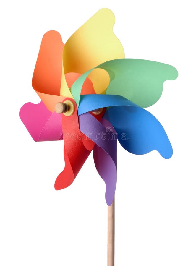 Multi Colored Pinwheel stock photo. Image of green, spinner - 868704