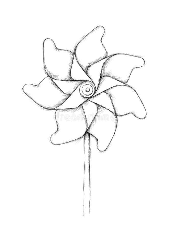 Pinwheel Hand Drawn Stock Illustrations – 143 Pinwheel Hand Drawn Stock ...