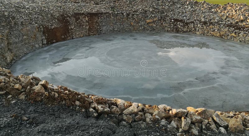 Pinwheel Concrete Foundation Stock Photo - Image of round, concrete ...