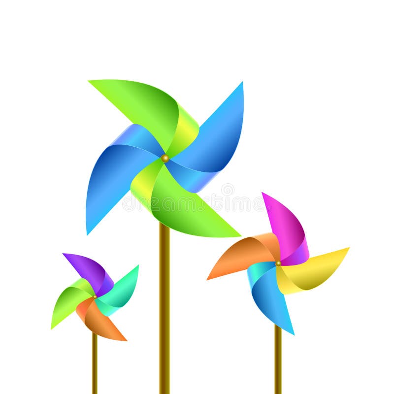 Pinwheel stock vector. Illustration of game, multicolored - 40814616