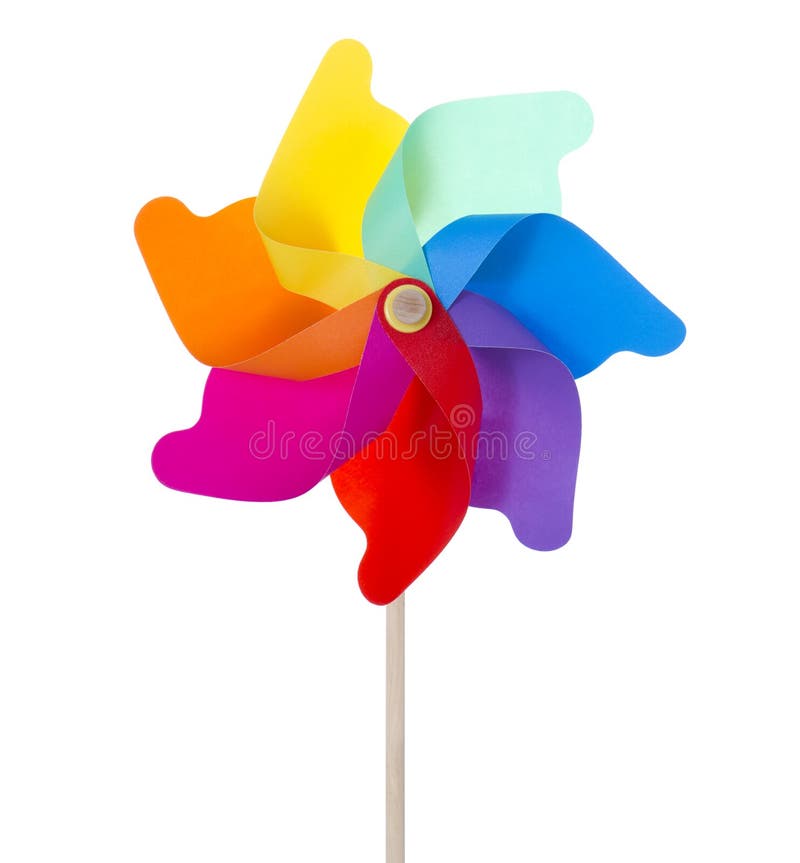 Pinwheel Isolated on White (XXXLarge) Stock Photo - Image of orange ...