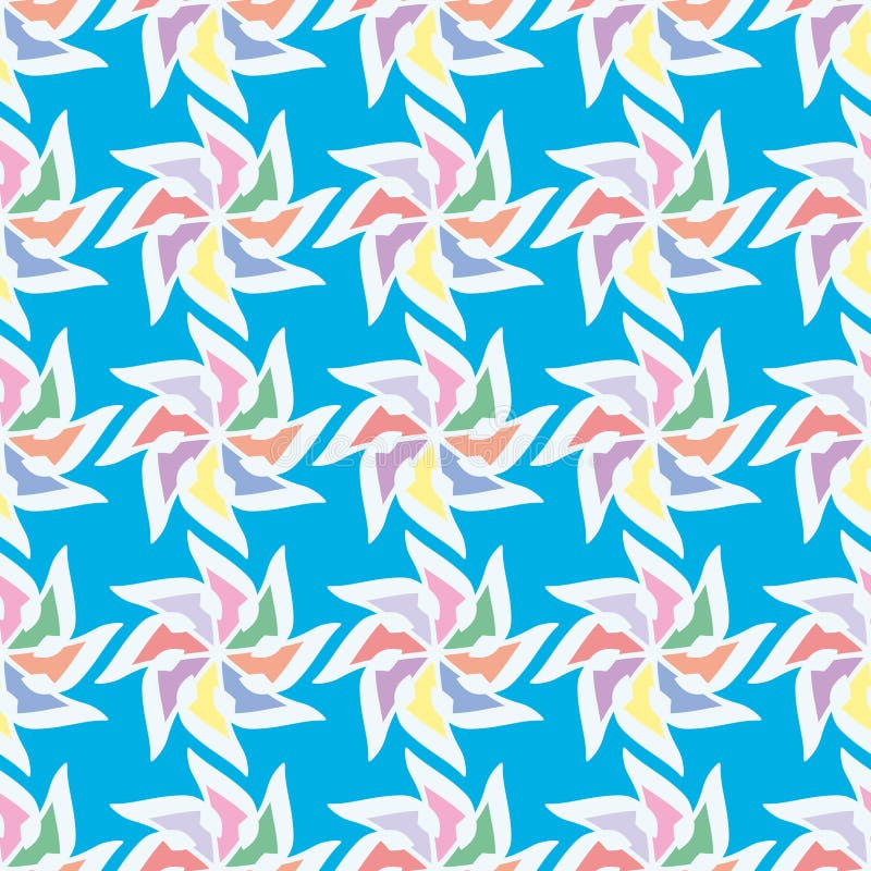 Pinwheel Letter S Background Seamless Pattern Stock Vector ...
