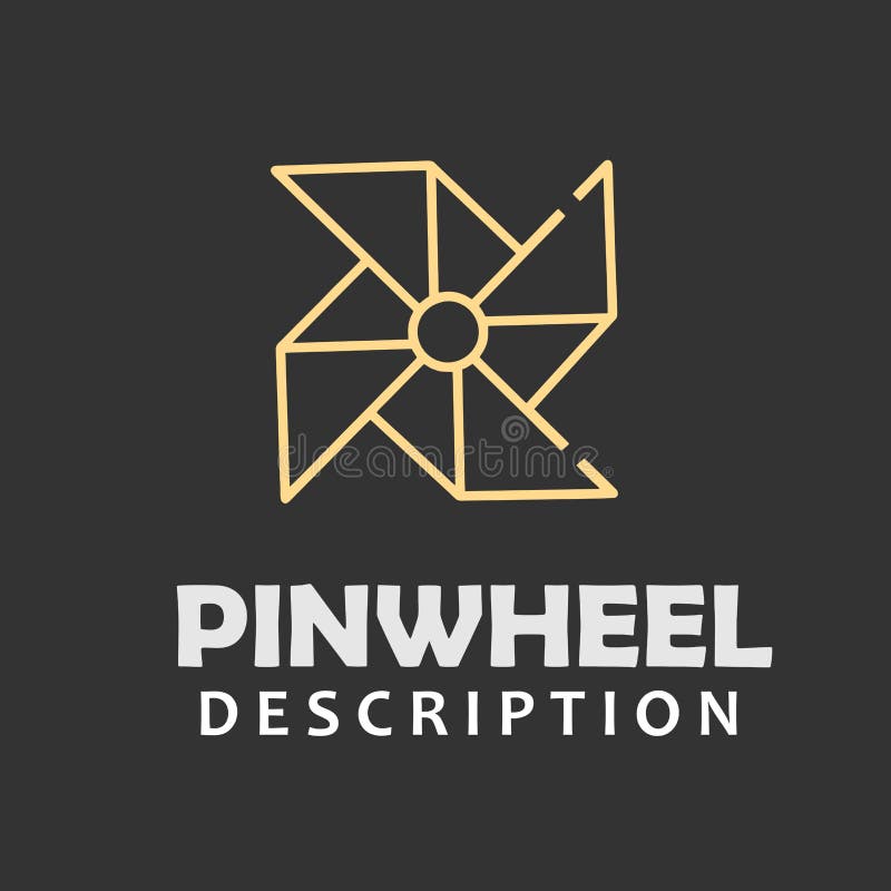 Pinwheel logo stock vector. Illustration of bright, summer - 152700657