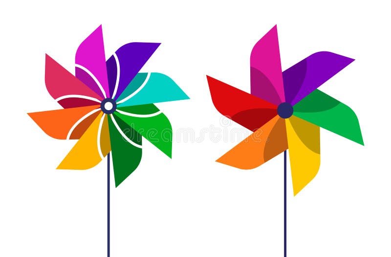 Pinwheel logo stock vector. Illustration of element - 152700628