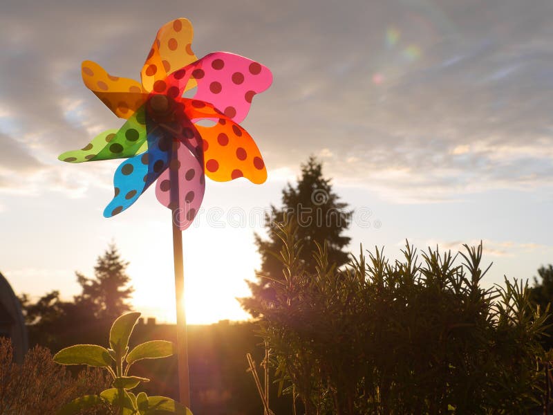 Pinwheel sunset outdoors stock image. Image of nature - 79605971