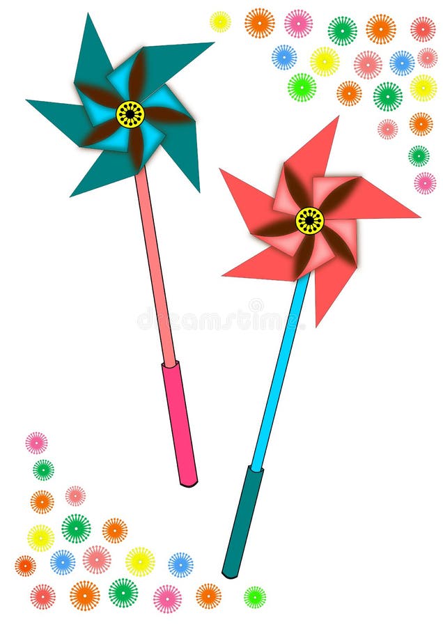 Pinwheel stock illustration. Illustration of generator - 44890693