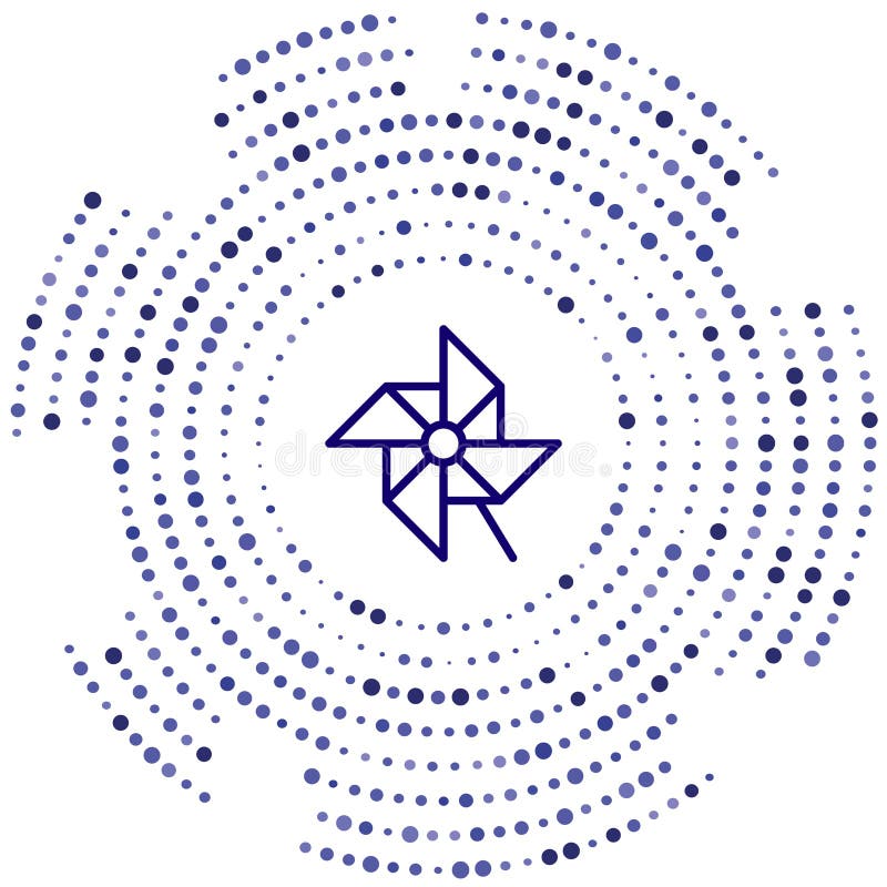 Pinwheel Vector Icon. Pinwheel Editable Stroke. Pinwheel Linear Symbol ...