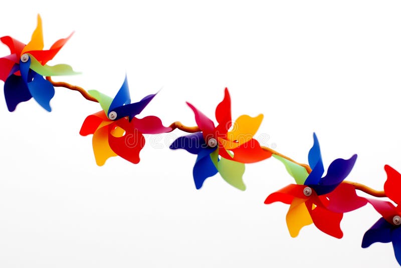 Pinwheels stock image. Image of verdure, yellow, colors - 4231553