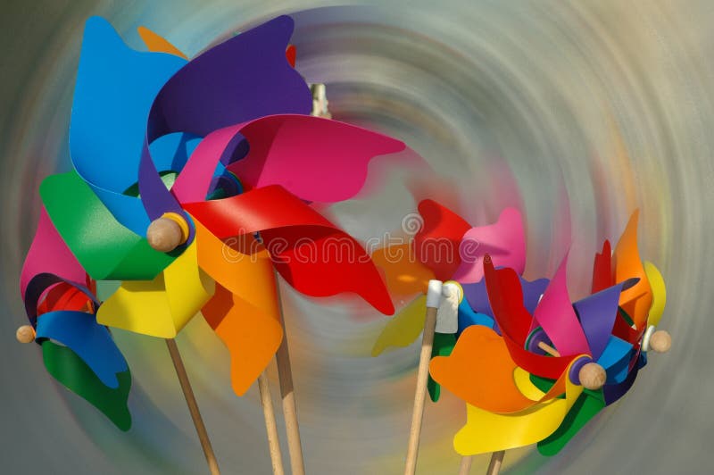 Two colorful pinwheels stock photo. Image of cambridge - 4231484